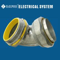 China Zinc 90 Degree Liquid Tight Connector 4 Inch UL Listed Insulated Conduit Fitting for sale
