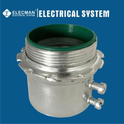 China Steel EMT Connector Set Screw Insulated Type 2