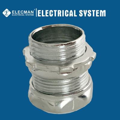 China Steel EMT Connector Compression Type 1 In. for sale