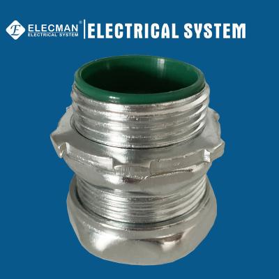 China Steel EMT Connector Compression Insulated Type 1