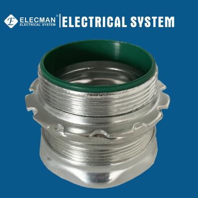 China Steel EMT Connector Compression Insulated Type 2