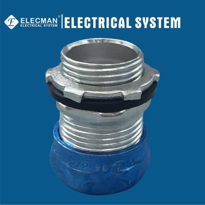 China Raintight Steel EMT Connector Compression Type 3/4