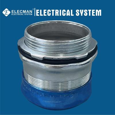 China Raintight Steel EMT Connector Compression Type 3