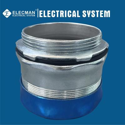 China Raintight Steel EMT Connector Compression Type 4