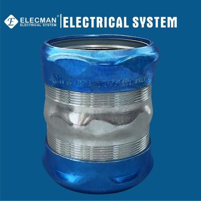 China Raintight Steel EMT Coupling Compression Type 3 Inch for sale