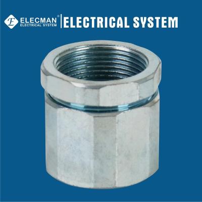 China Steel IMC Rigid Conduit Thread Three Piece Coupling 1-1/4