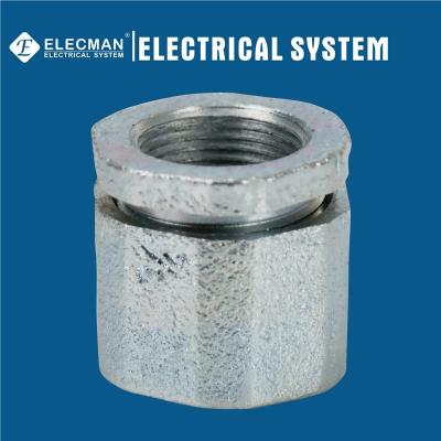 China Hot Dip Galvanized Malleable Iron 3/4 In. Threaded Three Piece Coupling for sale
