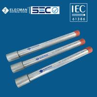 China IEC 61386 25mm Galvanized Steel Rigid Conduit Pipe 3m Length SEC Certified for sale