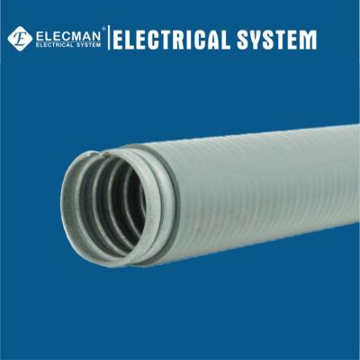 China ELECMAN Grey Galvanized Steel Liquid Tight Flexible Conduit 1/4 to 4 Inch UL Listed for sale