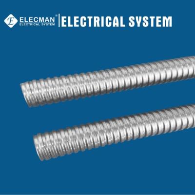 China UL Listed Flexible Metal Conduit 1-1/4 Inch Galvanized Steel Hose 25m Roll for sale