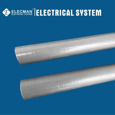 China ELECMAN 1-1/4 Inch Grey Galvanized Steel Liquid Tight Flexible Metal Conduit 25m Roll for sale