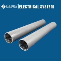 China ELECMAN 1-1/4 Inch Grey Galvanized Steel Liquid Tight Flexible Metal Conduit 25m Roll for sale