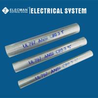 China ANSI C80.3 UL797 Galvanized Steel EMT Conduit 1/2 to 4 Inch Thin Wall Electrical Metallic Tubing for sale