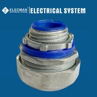 China 1/2 Inch Zinc Straight Liquid Tight Connector with Blue Insulator UL Listed for sale