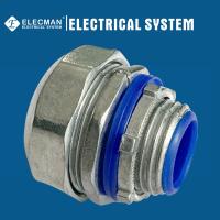 China 1/2 Inch Zinc Straight Liquid Tight Connector with Blue Insulator UL Listed for sale