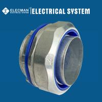 China 2 Inch Zinc Insulated Straight Liquid Tight Flexible Conduit Connector UL Listed for sale