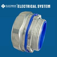 China 2 Inch Zinc Insulated Straight Liquid Tight Flexible Conduit Connector UL Listed for sale