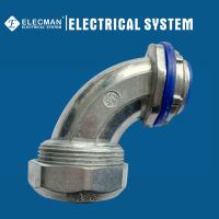 China Insulated Liquid Tight Connector 90 Degree Zinc 3/4 Inch UL Listed for Conduit for sale