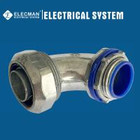China Insulated Liquid Tight Connector 90 Degree Zinc 3/4 Inch UL Listed for Conduit for sale