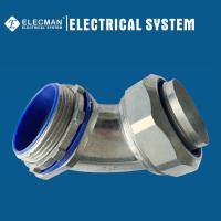 China ELECMAN 2-1/2 In. Insulated 90 Degree Liquid Tight Connector UL Listed for LFMC for sale