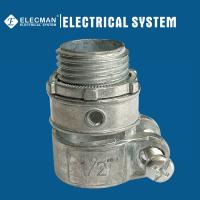 China 1/2 in Zinc Die Cast Straight Squeeze Connector for Flex AC MC Cable UL Listed for sale
