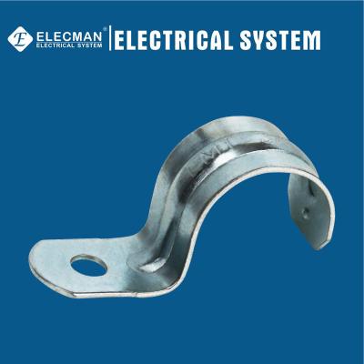 China EMT Strap One Hole Galvanized Steel 3/4