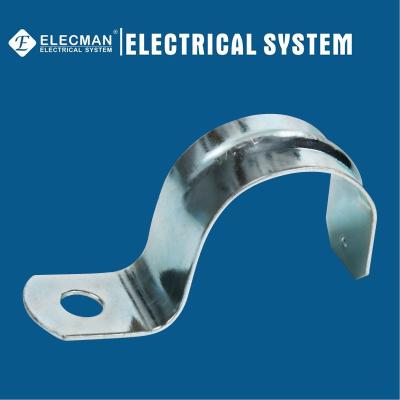 China 1-1/4 Inch Zinc Plated Steel One-Hole EMT Strap Conduit Fitting UL Listed for sale