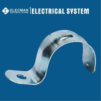 China Galvanized Steel EMT Strap One Hole Type 1-1/2 Inch Conduit Strap UL Listed for sale