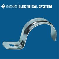 China 2 Inch EMT Conduit Strap One Hole Galvanized Steel UL Listed Conduit Fitting for sale