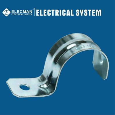 China 1-1/4 Inch Zinc Plated Steel One Hole IMC Rigid Strap Conduit Fitting UL Listed for sale