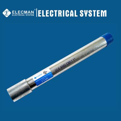 China UL6 Standard 1 in. Rigid Steel Conduit RSC Conduit Hot Dip Galvanized 10 ft for sale