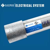 China 1-1/2 Inch Rigid Steel Conduit Hot Dipped Galvanized RSC Conduit UL6 ANSI C80.1 48.26mm OD for sale