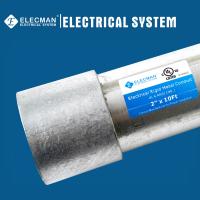 China 2 Inch UL6 HDG Rigid Steel Conduit RSC Conduit 60.33mm OD 3.71mm Wall Electrical Cable Conduit for sale