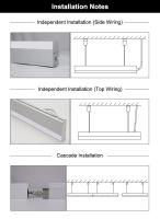 China IP20 LED Linear Light Fixture 2000lm 50,000 Hours AC100-240V Aluminum Dimmable Industrial Lighting for sale