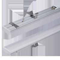 China Commercial LED Linear Light Fixture 210LM/W with Wago Terminal - 50,000 Hour Lifespan, Multiple Dimming Options for sale