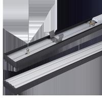 China Commercial LED Linear Light Fixture 210LM/W with Wago Terminal - 50,000 Hour Lifespan, Multiple Dimming Options for sale