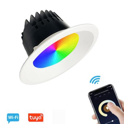 China Smart LED Recessed Downlight 20W-40W with ZigBee WiFi Bluetooth Control for Commercial Lighting for sale