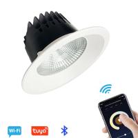China Smart LED Recessed Downlight 20W-40W with ZigBee WiFi Bluetooth Control for Commercial Lighting for sale