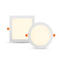 China 7-18W LED Panel Downlight with 50,000 Hour Lifespan and 85 LM/W Efficiency in Round and Square Designs for sale