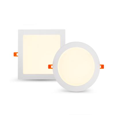 China 7-18W LED Panel Downlight with 50,000 Hour Lifespan and 85 LM/W Efficiency in Round and Square Designs for sale