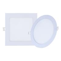 China 7-18W LED Panel Downlight with 50,000 Hour Lifespan and 85 LM/W Efficiency in Round and Square Designs for sale