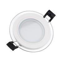 China 95mm 6W LED Downlight with Aluminum Glass PS Construction, 50,000 Hour Lifespan, 60° Beam Angle for sale