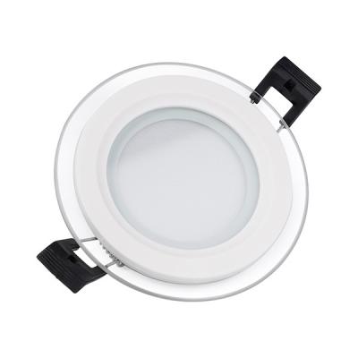 China 95mm 6W LED Downlight with Aluminum Glass PS Construction, 50,000 Hour Lifespan, 60° Beam Angle for sale