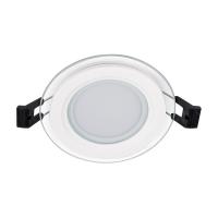 China 95mm 6W LED Downlight with Aluminum Glass PS Construction, 50,000 Hour Lifespan, 60° Beam Angle for sale