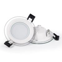 China 95mm 6W LED Downlight with Aluminum Glass PS Construction, 50,000 Hour Lifespan, 60° Beam Angle for sale