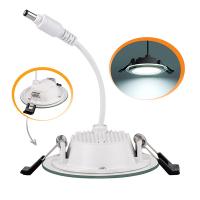 China 95mm 6W LED Downlight with Aluminum Glass PS Construction, 50,000 Hour Lifespan, 60° Beam Angle for sale