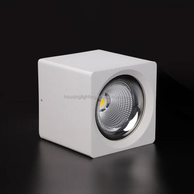 China 12W Aluminum LED Gimbal Downlight with 24° Beam Angle and 50,000 Hour Lifespan for Surface Mount Installation for sale