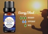 China Refreshing Calming Essential Oils Vitality Energy Glass Bottle Packaging For Diffuser for sale