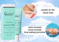 China Sunscreen Moisturizing Tanning Lotion Mild Daily Application Oil Control Softness Maintain for sale