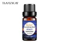 China Refreshing Calming Essential Oils Vitality Energy Glass Bottle Packaging For Diffuser for sale